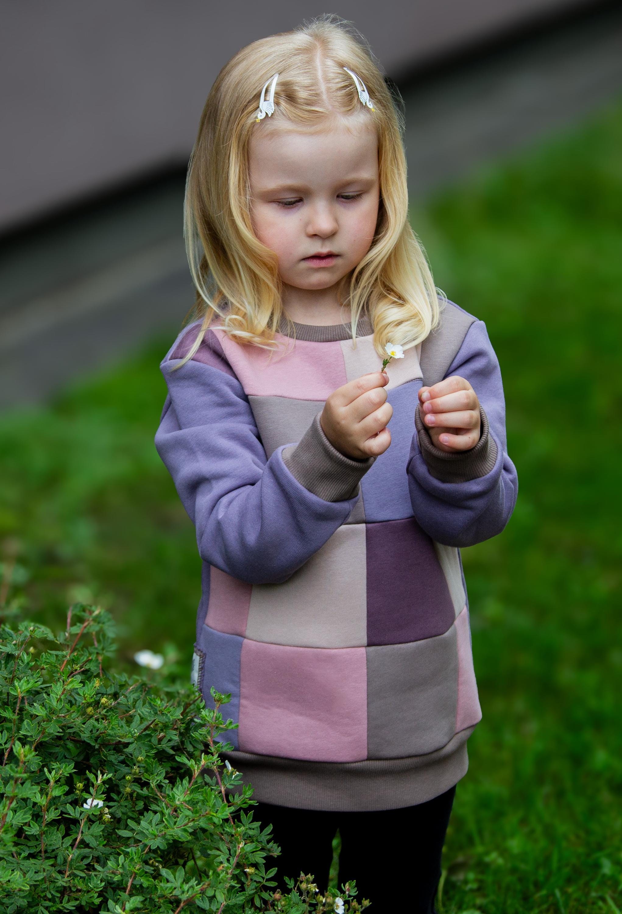 Handmade Patchwork Sweater for Girl, Handmade Children Hoodie, Zero ...