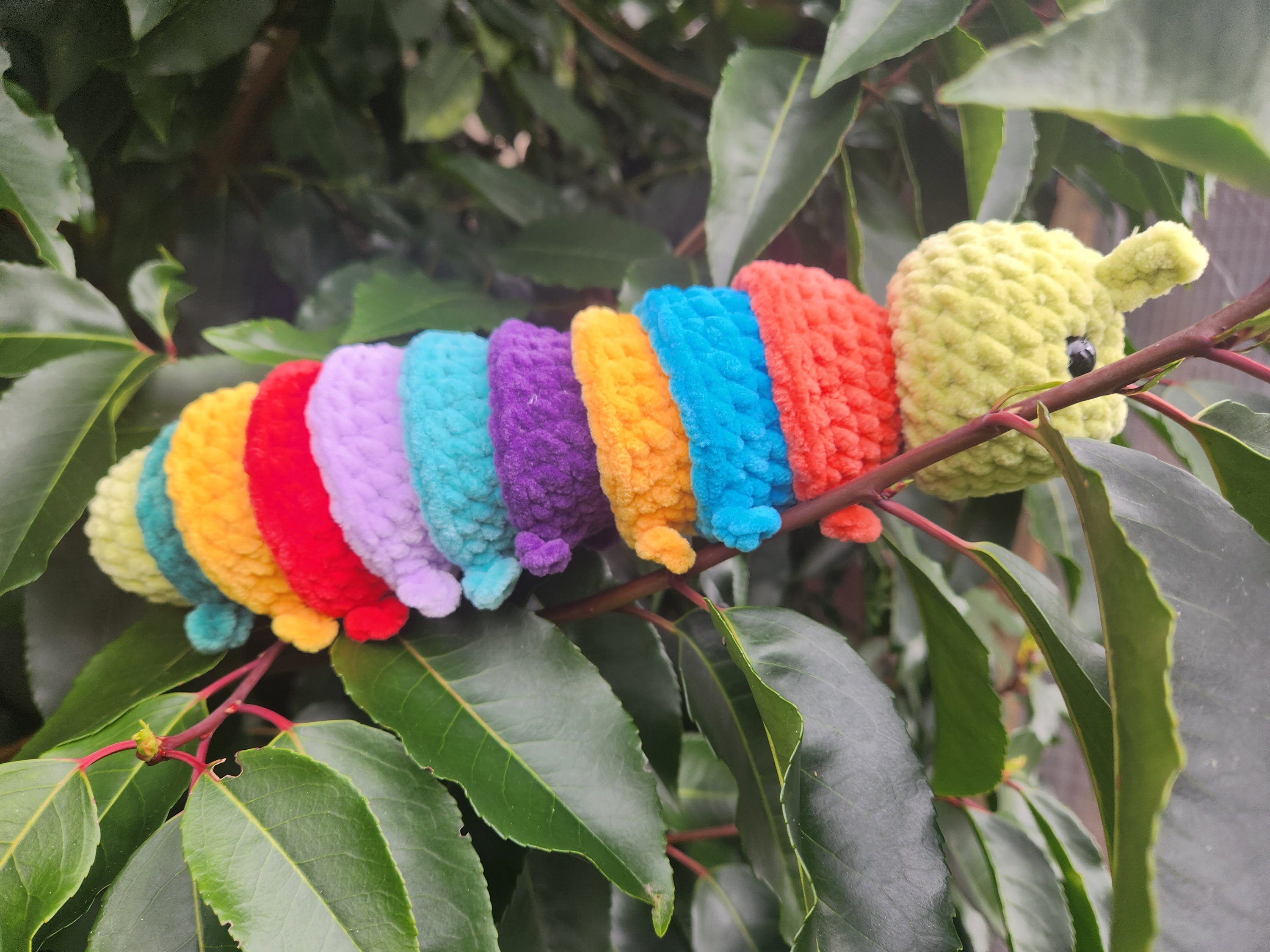 Chantal the Caterpillar Amigurumi Fidget Toy - Etsy