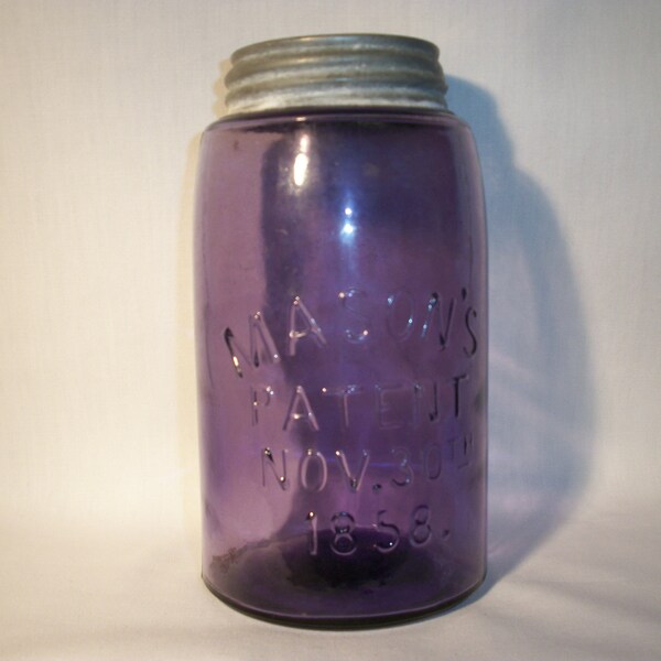 Purple Mason Jars - Etsy