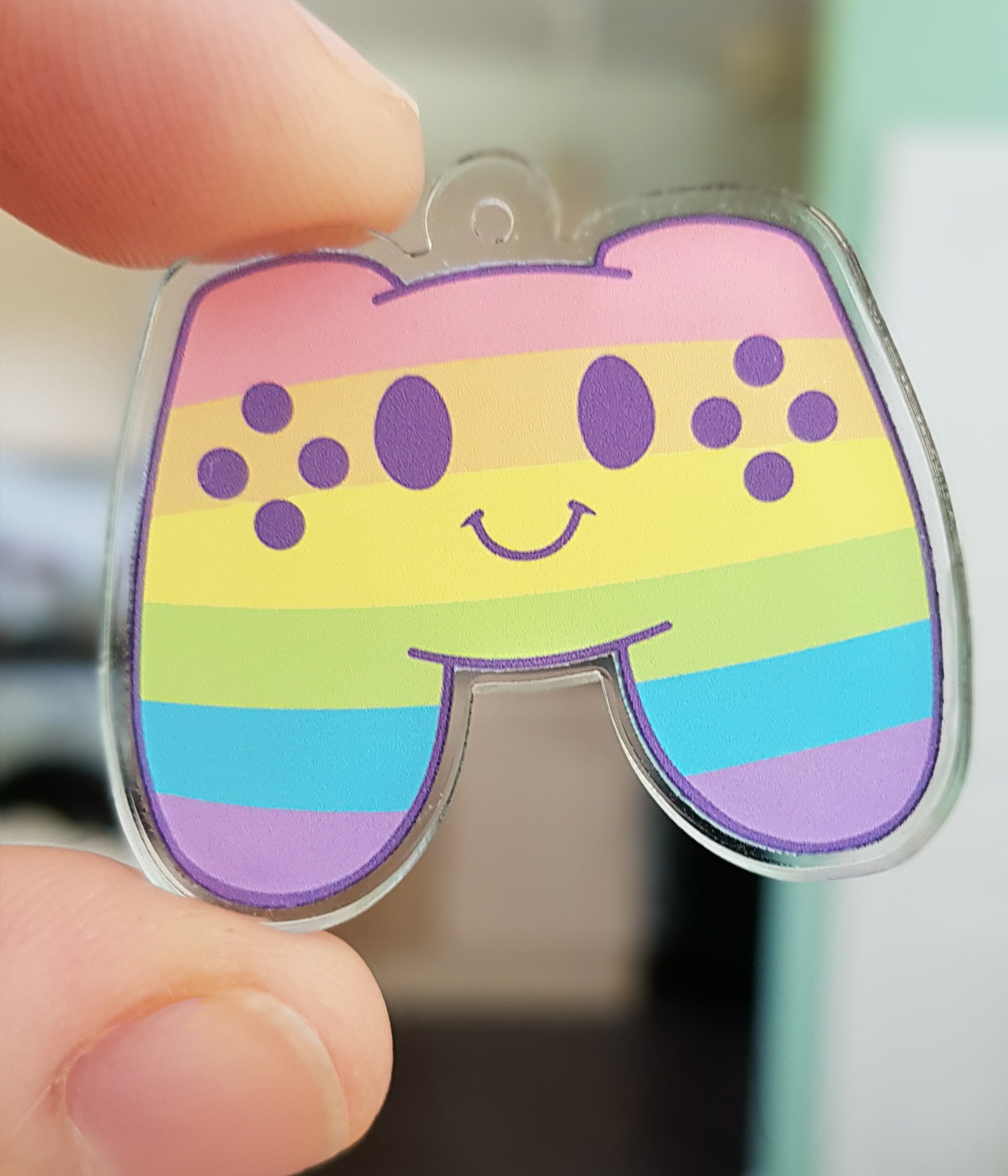 Kawaii - Rainbow - Designer - Gamer - Acrylic - Charms - Accessories ...