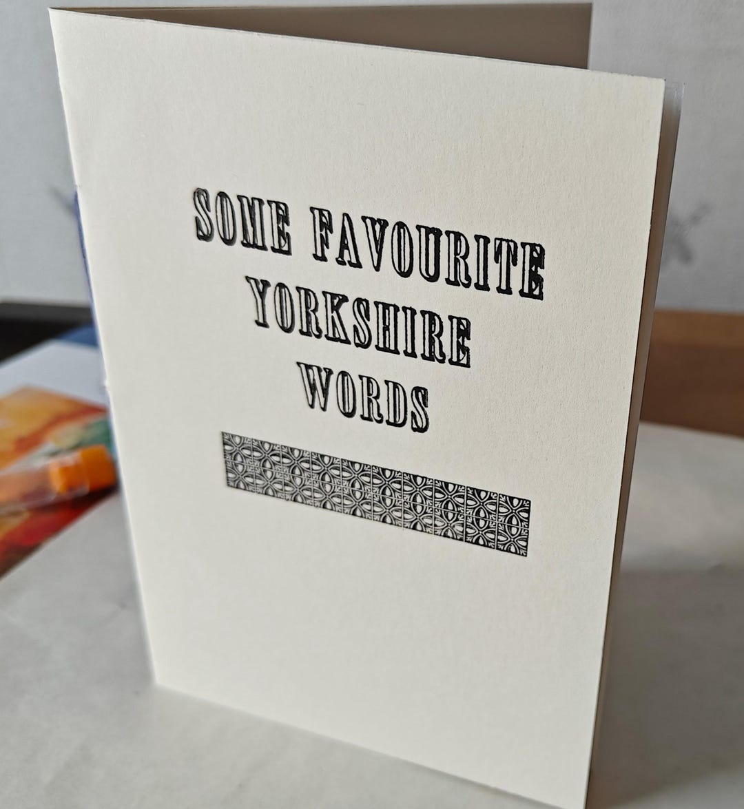 Mini Yorkshire Dialect Dictionary - "some Favourite Yorkshire Words" - Etsy