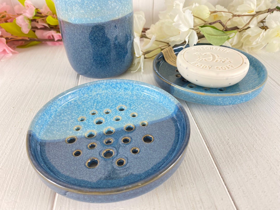 Round Ceramic Soap Dish - Etsy
