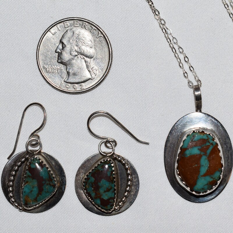 Turquoise Jewelry Set - Etsy