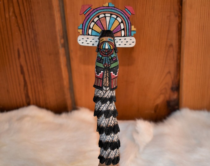 Traditional Hopi Prayers for Rain Shalako Double Sided Katsina Carving ...