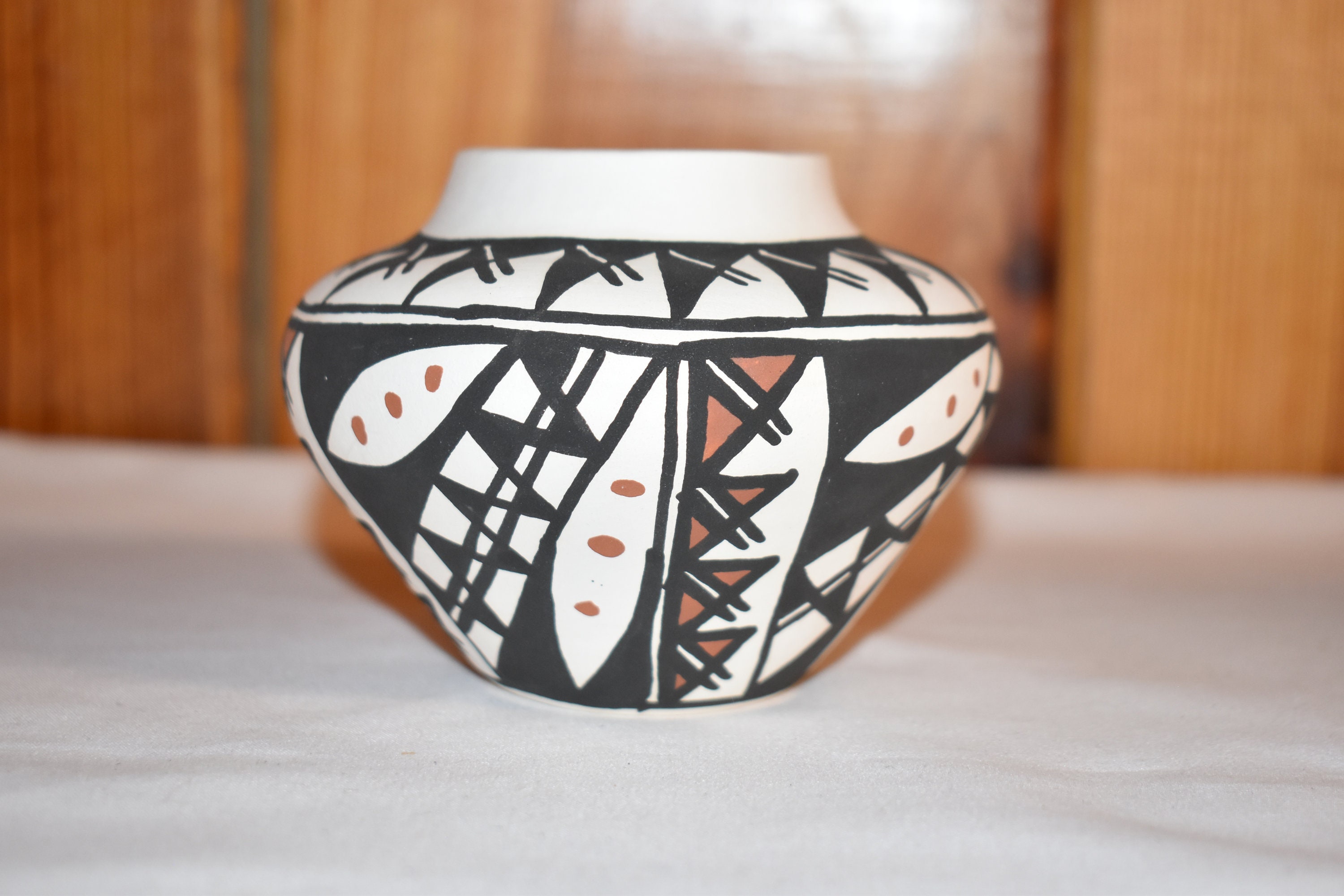 Art & Collectibles Hand Painted Ceramic Acoma Bowls/Made by Jeanne ...