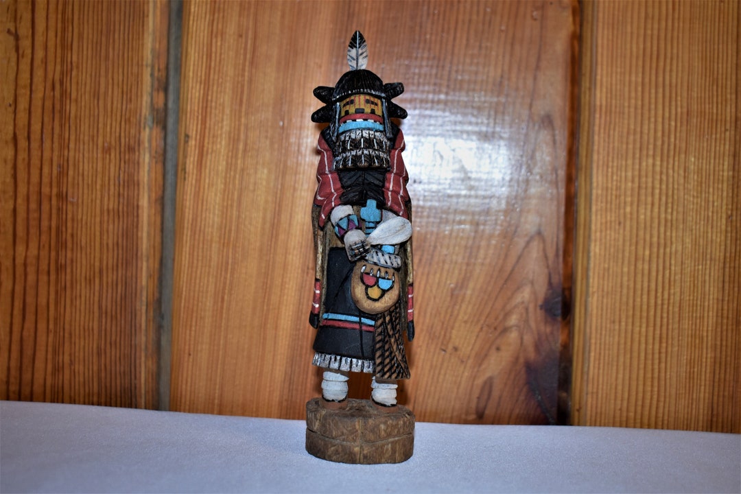 Traditional Hopi Yellow Corn Maiden Katsina Carving/made by Brian Smith ...