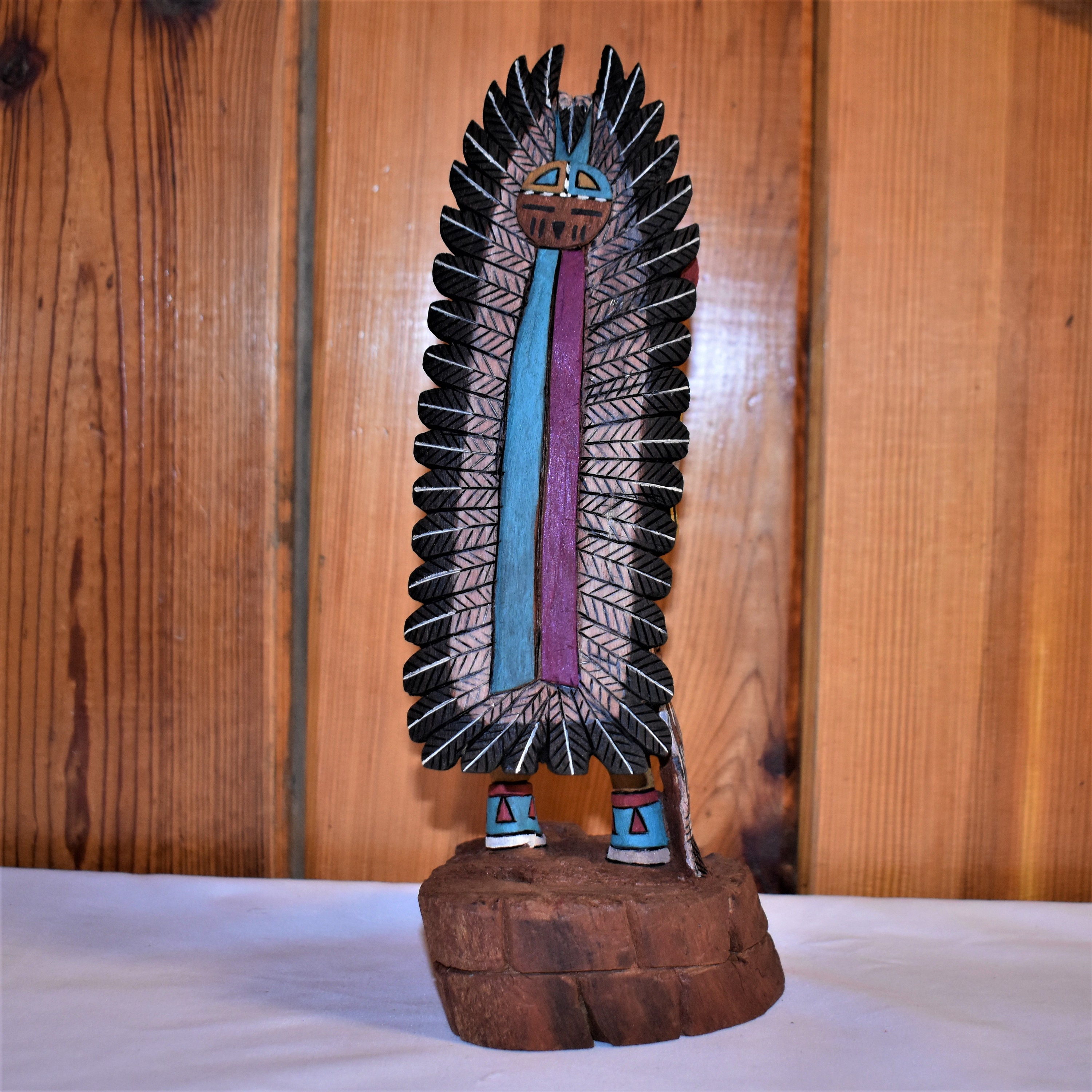 Museum Quality Traditional Hopi Chasing Star (nangasohh) Kachina/made ...