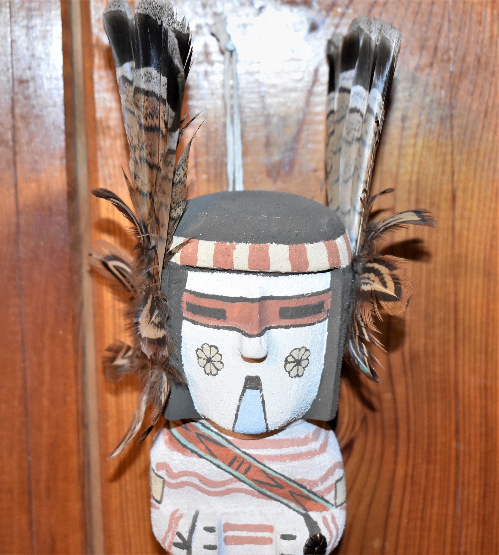 Traditional Hopi Wall Hanging Comanche Katsina/made by Chester - Etsy