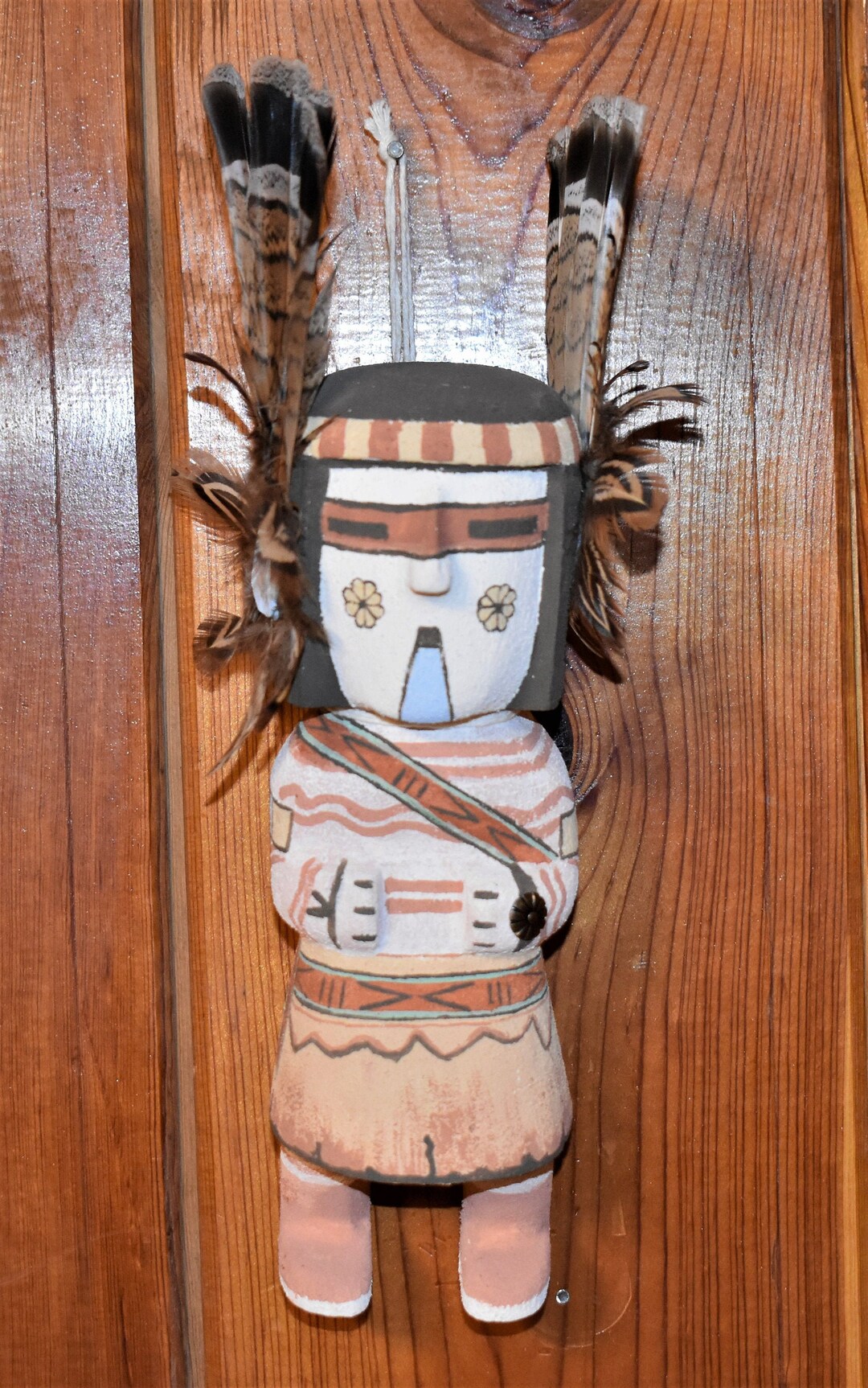 Traditional Hopi Wall Hanging Comanche Katsina/made by Chester ...