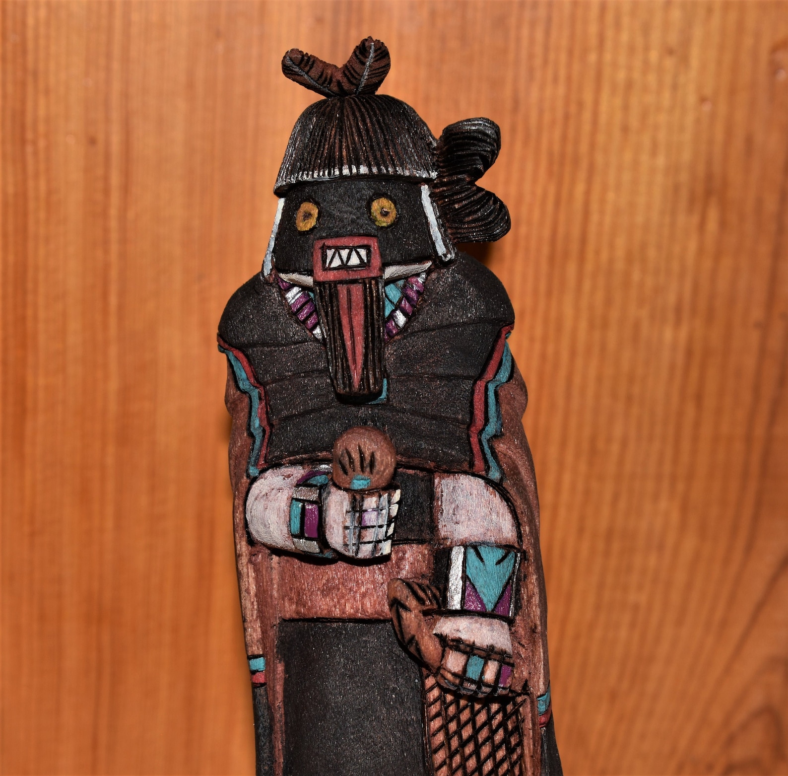 Traditional Hopi Warrior Maiden (ogre Woman) Katsina Carving/made by ...