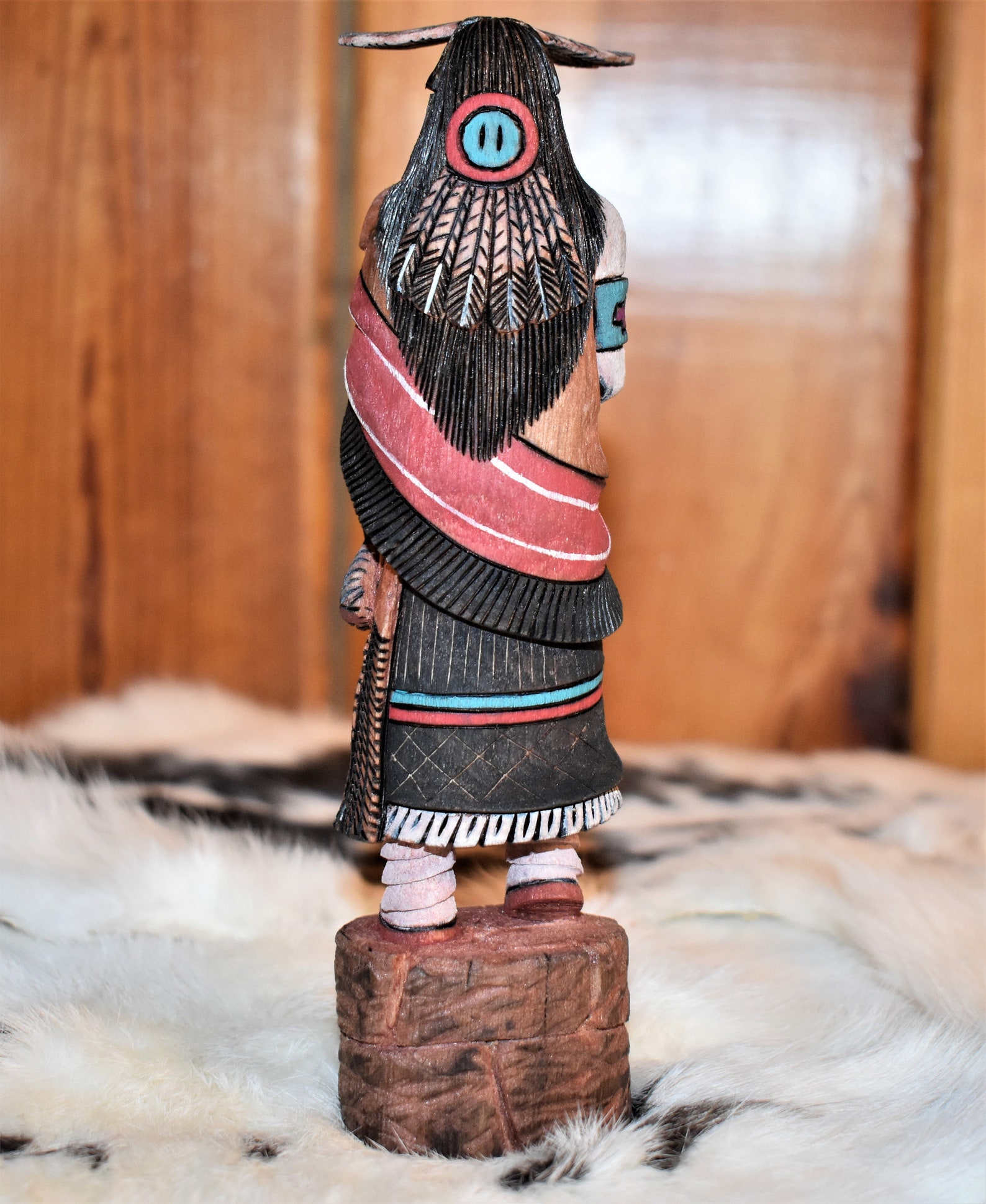 Traditional Hopi Heoto Mana Katsina Carving/made by Brian - Etsy