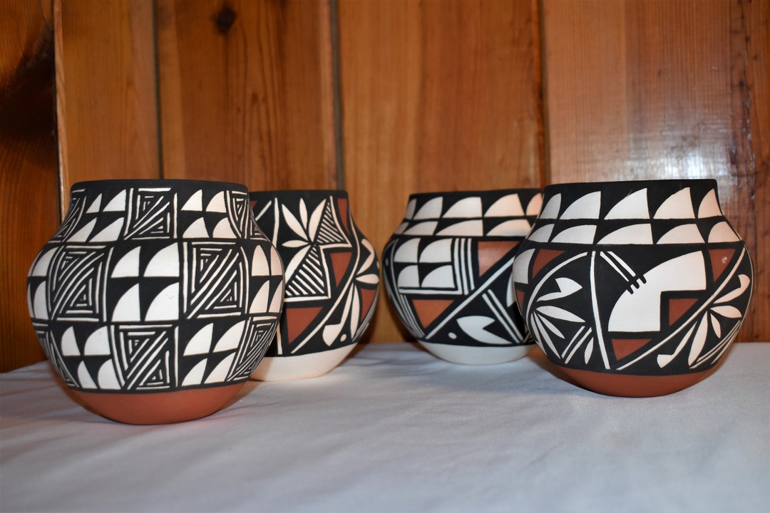 Traditional Handcoiled Small Acoma Ollas/made by Mary Antonio - Etsy