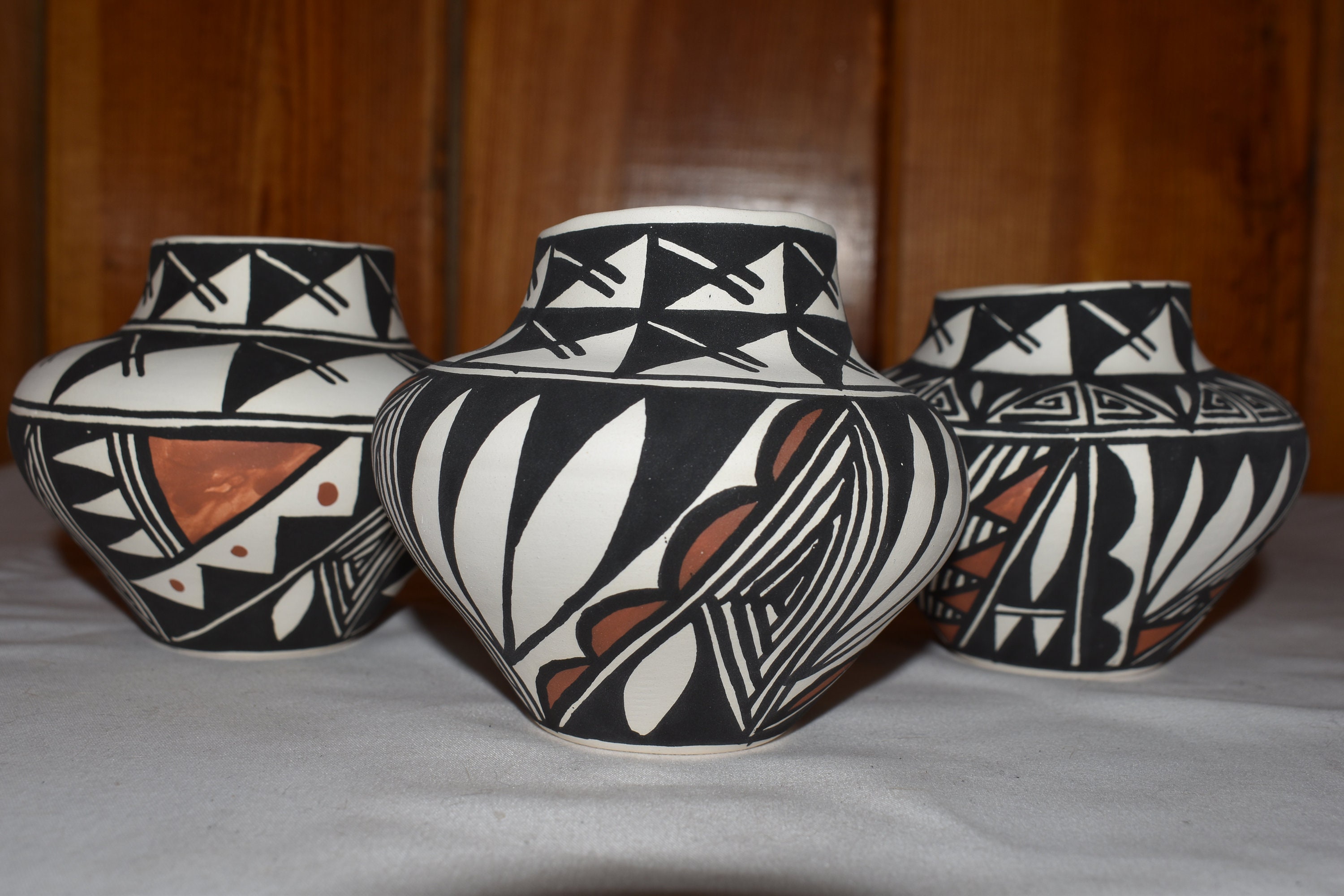 Art & Collectibles Hand Painted Ceramic Acoma Bowls/Made by Jeanne ...
