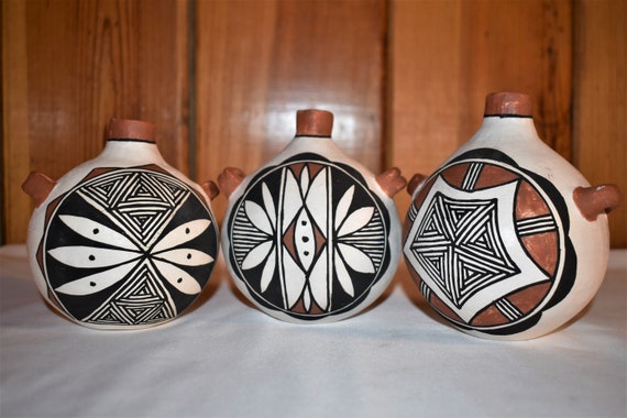 Traditional Hand Coiled Acoma Water Jugs - Etsy