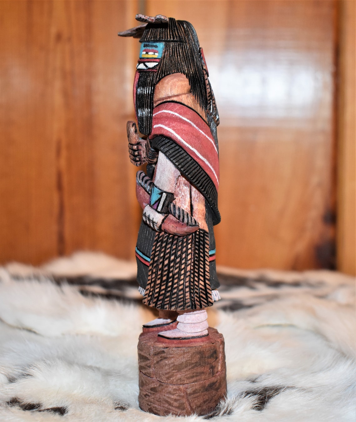 Traditional Hopi Heoto Mana Katsina Carving/made by Brian - Etsy