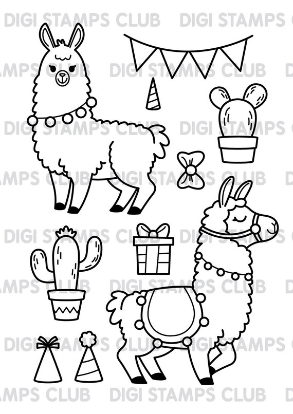 Llama Clipart Black And White