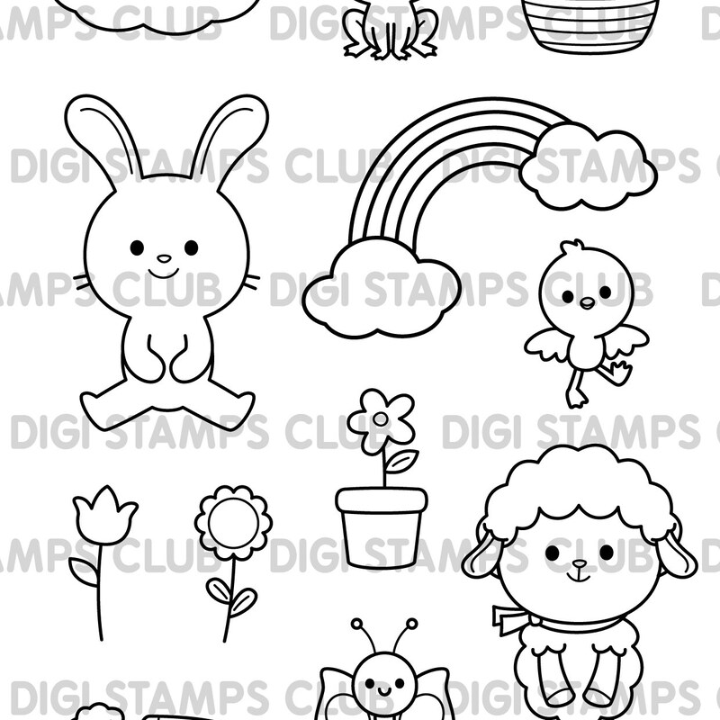 Cute Digi Stamps - Etsy
