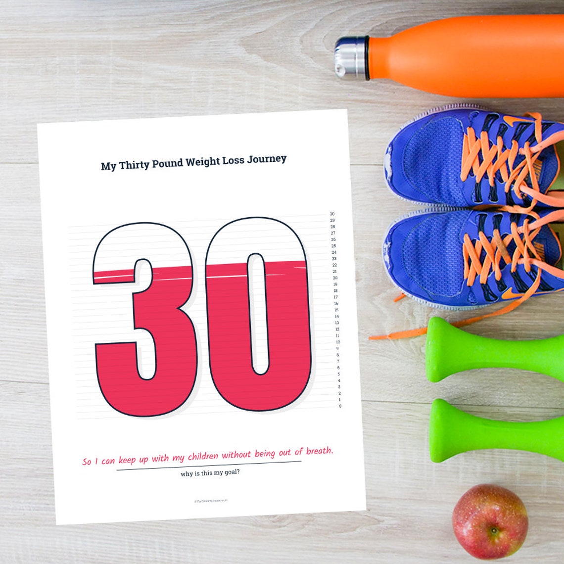 Best 30 Pound Weight Loss Tracker for Weight Loss Motivation, Printable ...