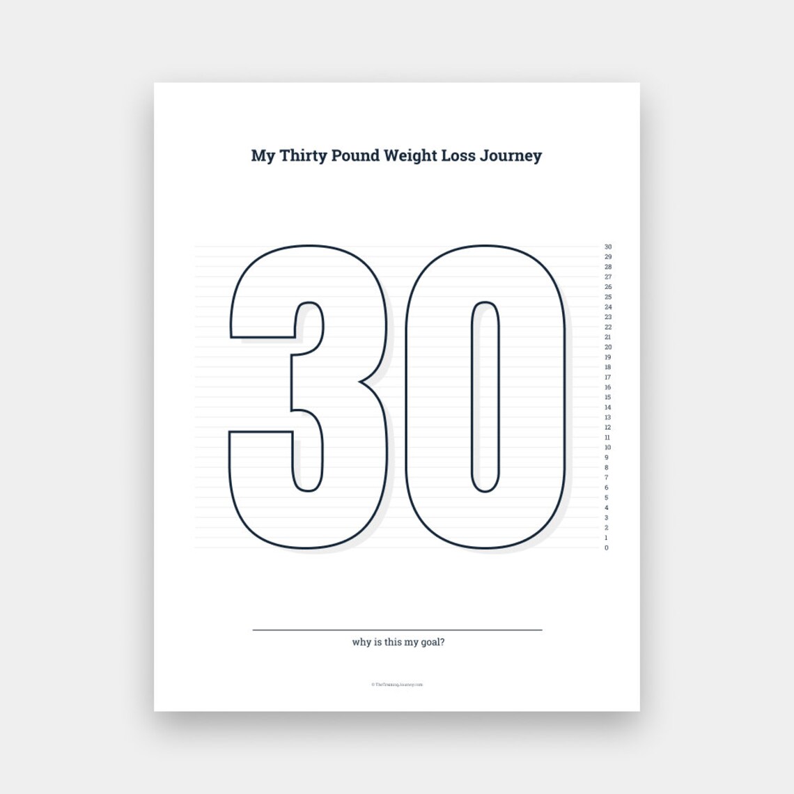 Best 30 Pound Weight Loss Tracker for Weight Loss Motivation, Printable ...
