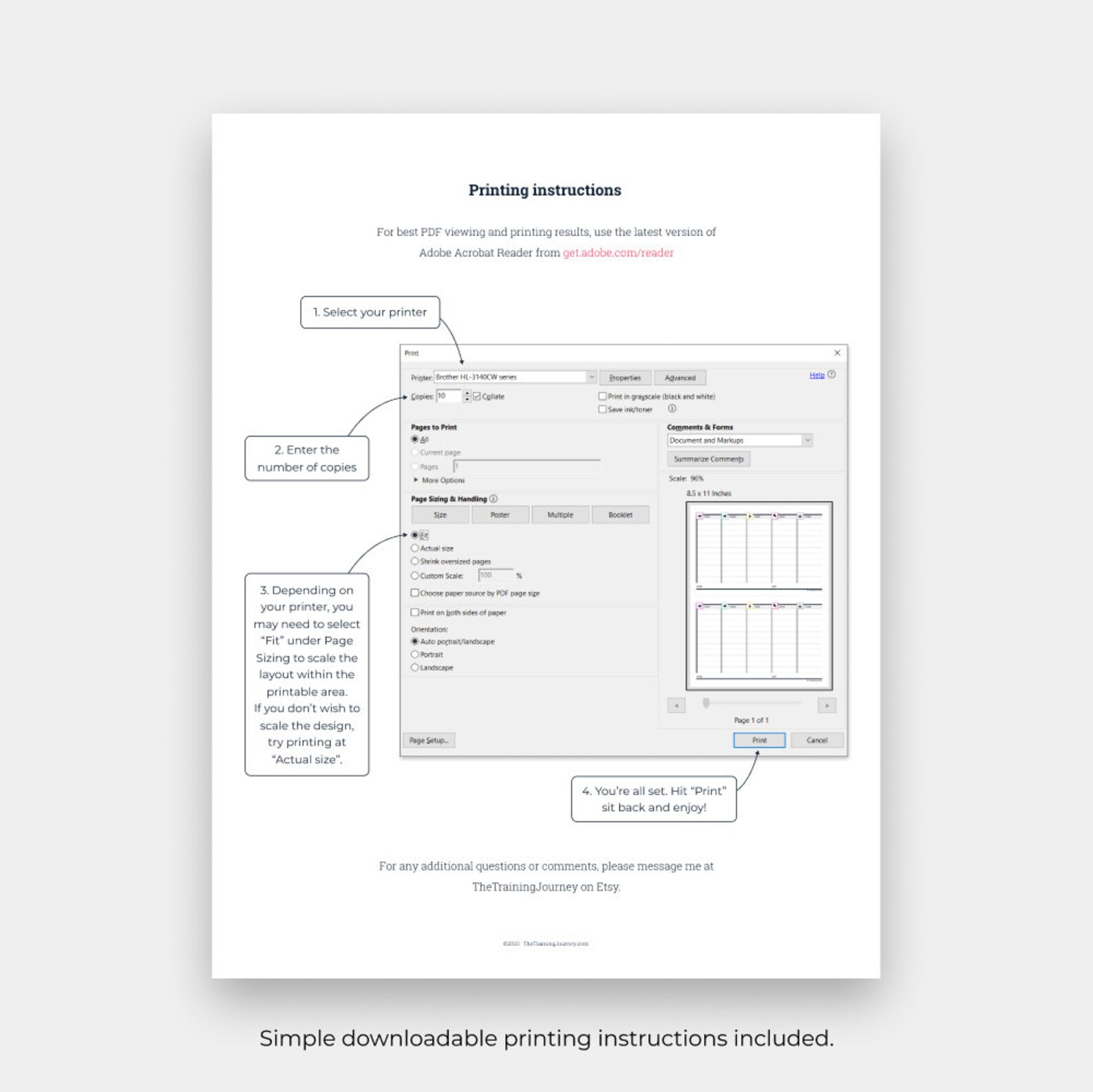 Grocery Shopping List Printable Planner for Easy Weekly Meal Planning ...