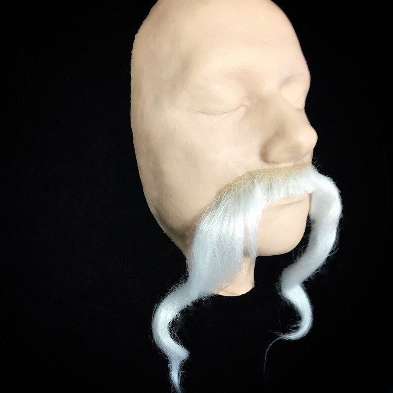 Realistic False Mustache geriatrix White - Etsy