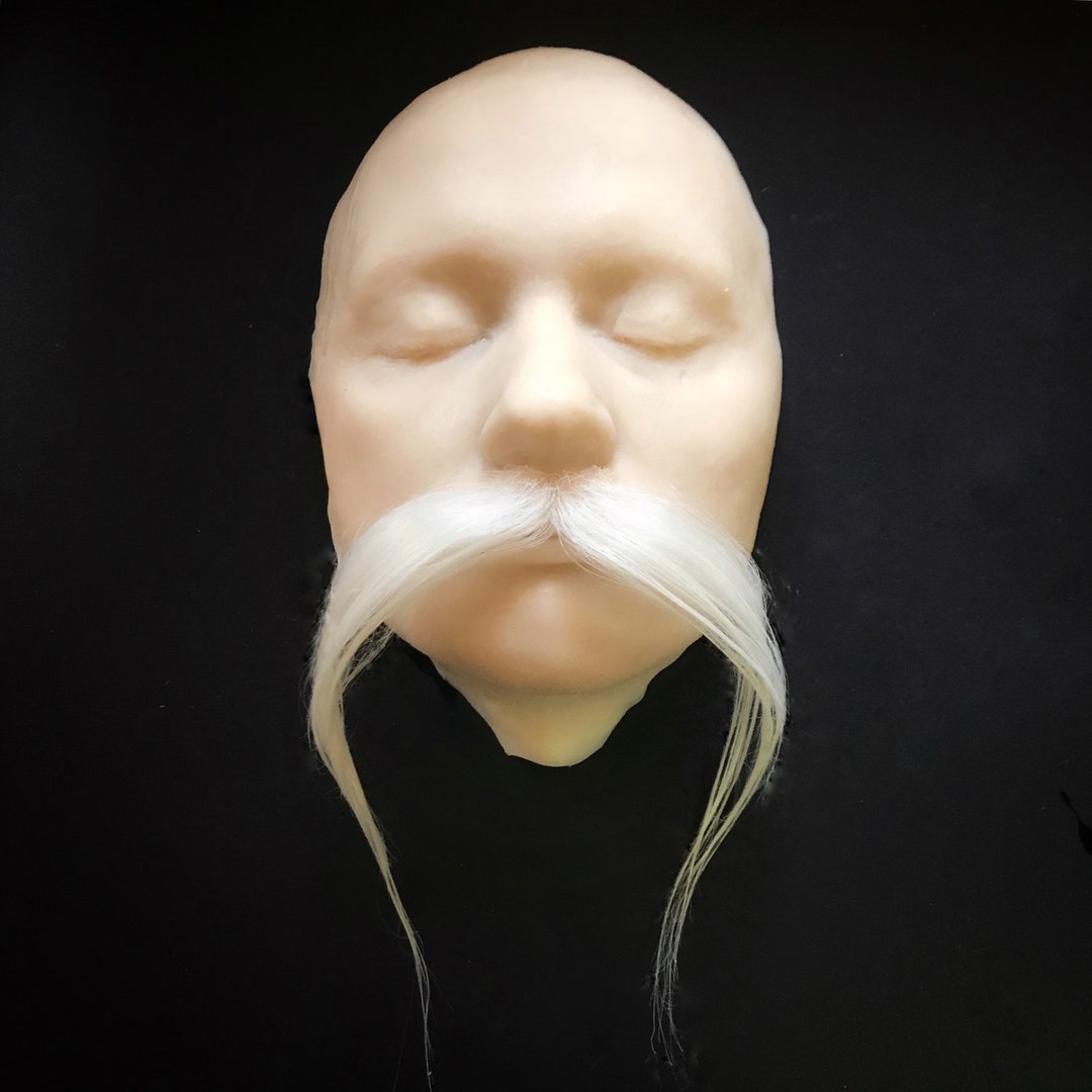 Realistic False White Mustache - Etsy
