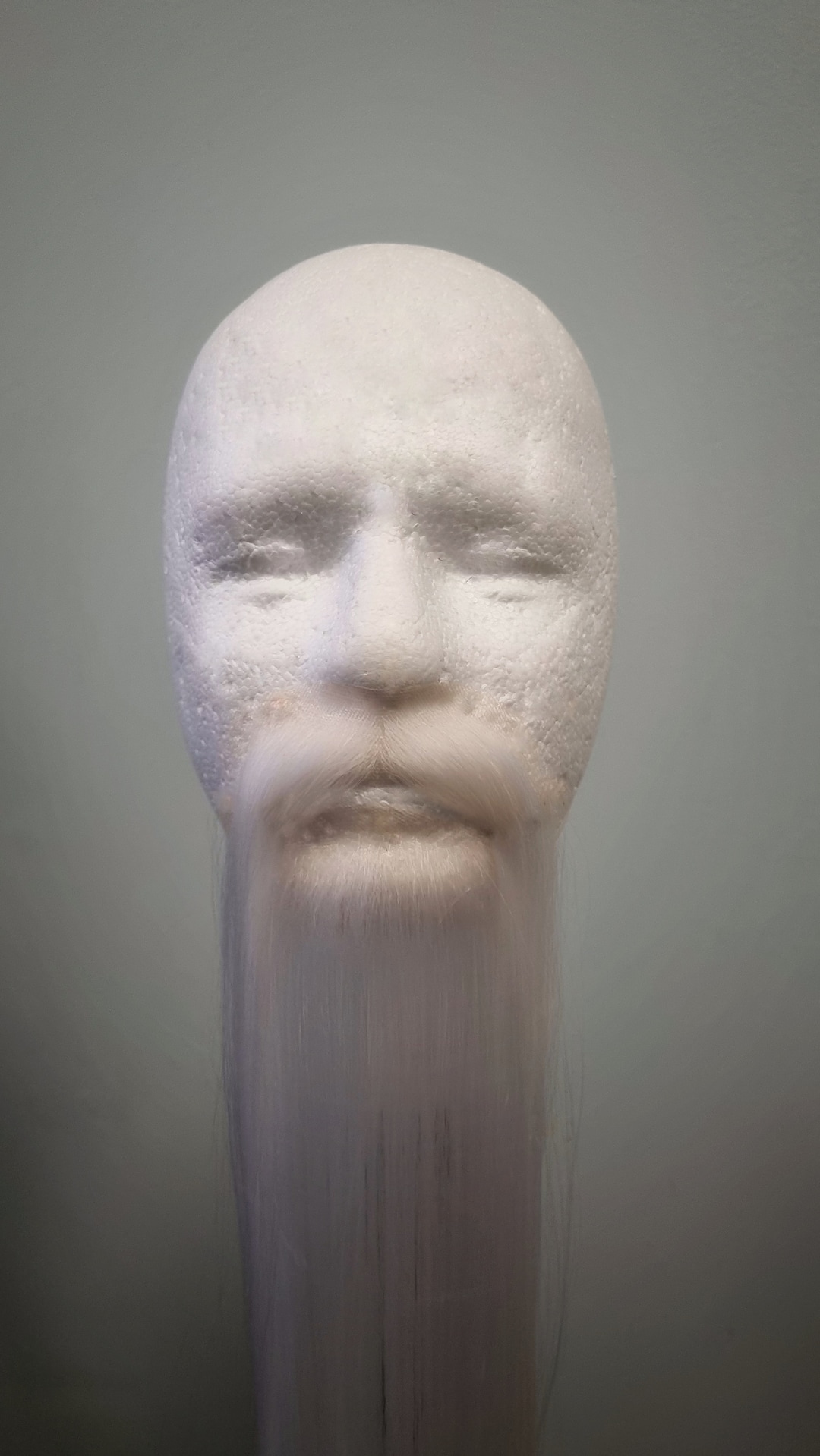 Set of White Long Fake Beard and Mustache - Etsy