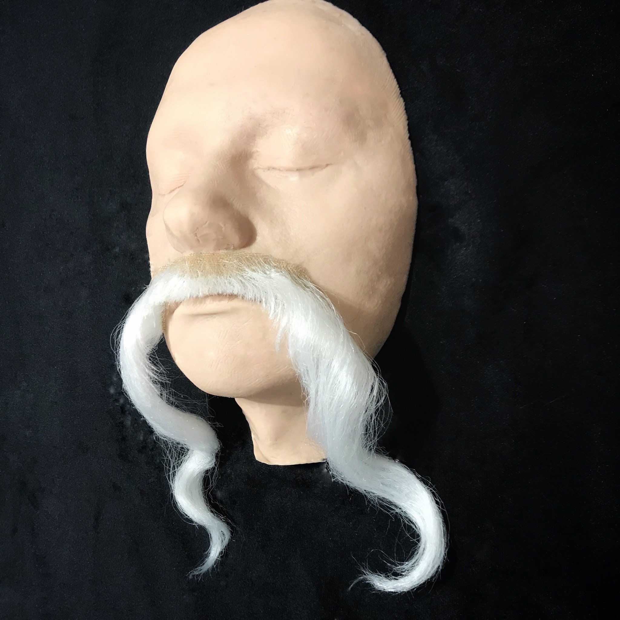 Realistic False Mustache geriatrix White - Etsy