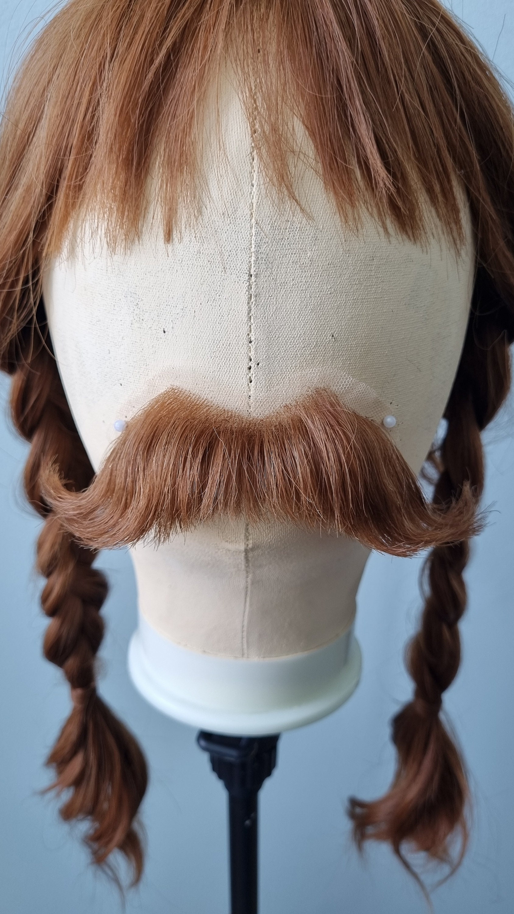 Set of Red Fake Mustache and Wig "obelix" - Etsy