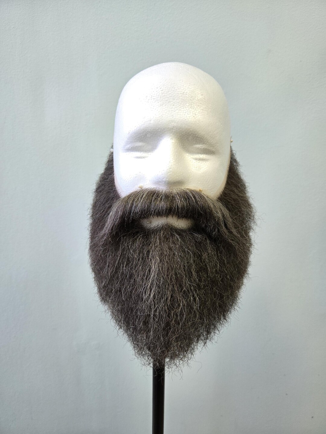 Brown Fake Beard and Mustache of Kratos - Etsy