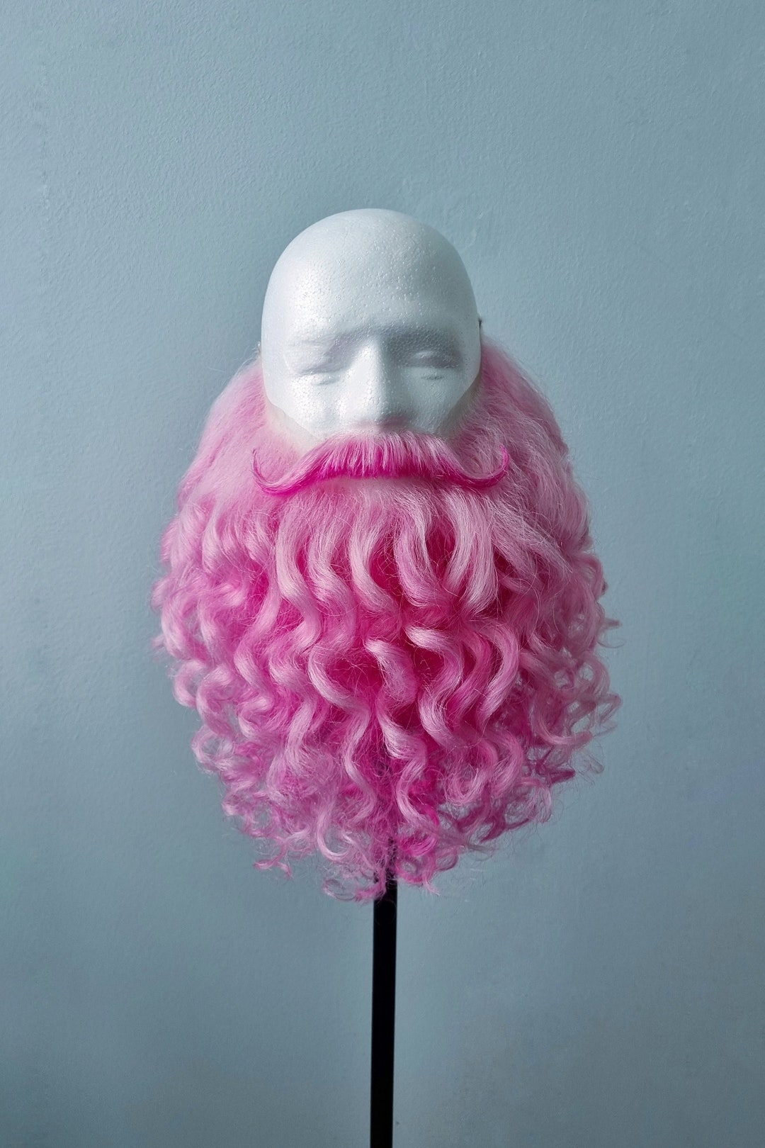 Pink Fake Beard and Mustache - Etsy