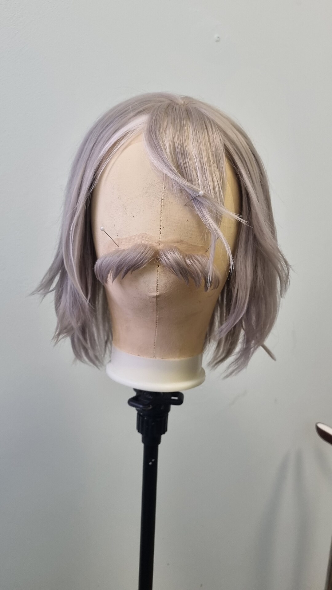 Set of Gray Fake Mustache and Wig "jack the Ripper" - Etsy