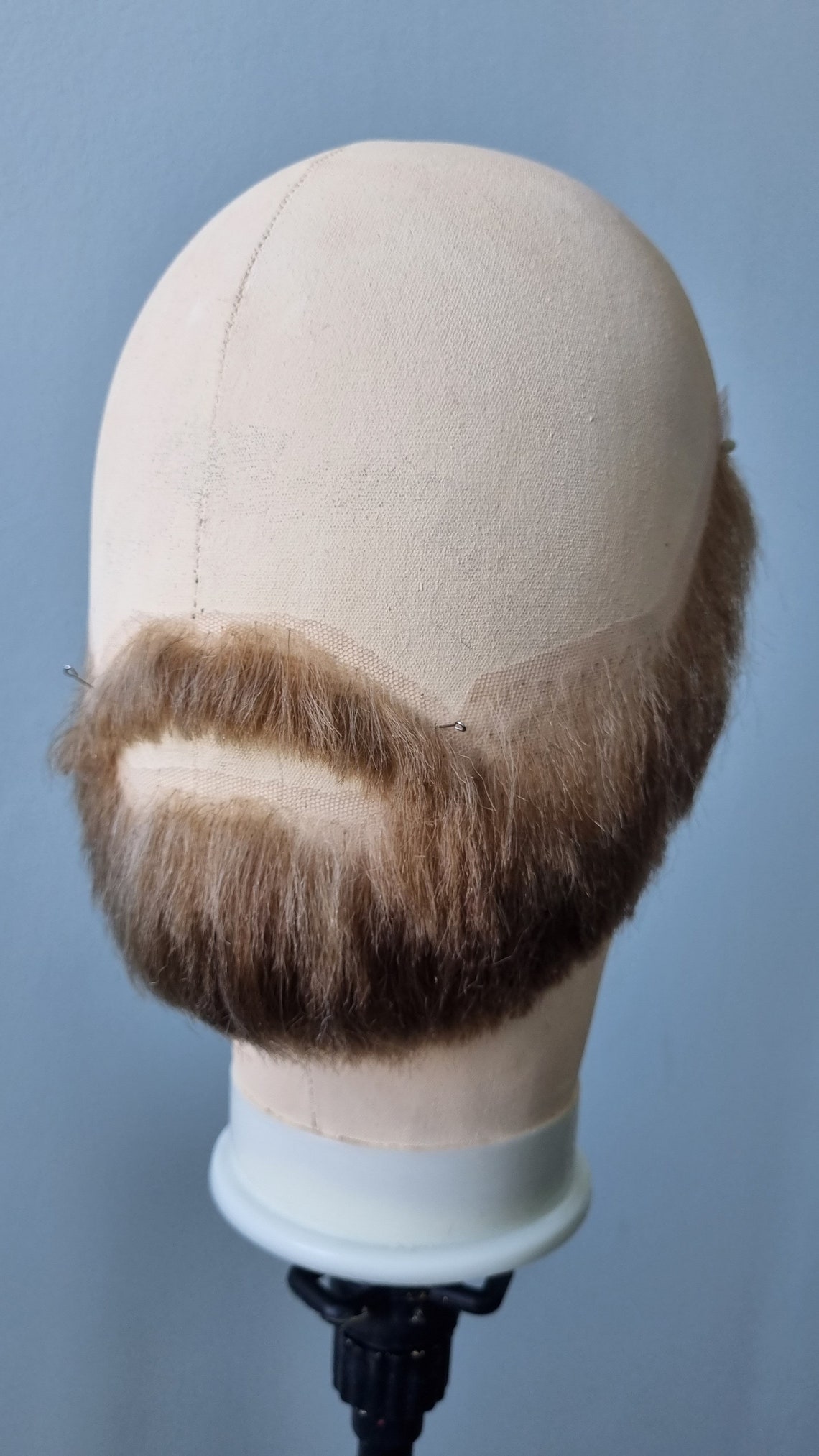 Fake Beard and Mustache, Handmade on Lace for Cosplay Obi Wan. - Etsy