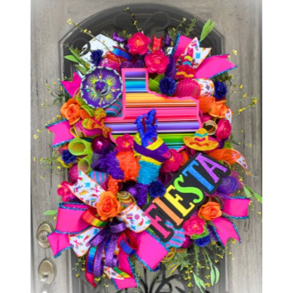 Fiesta Wreath - Etsy
