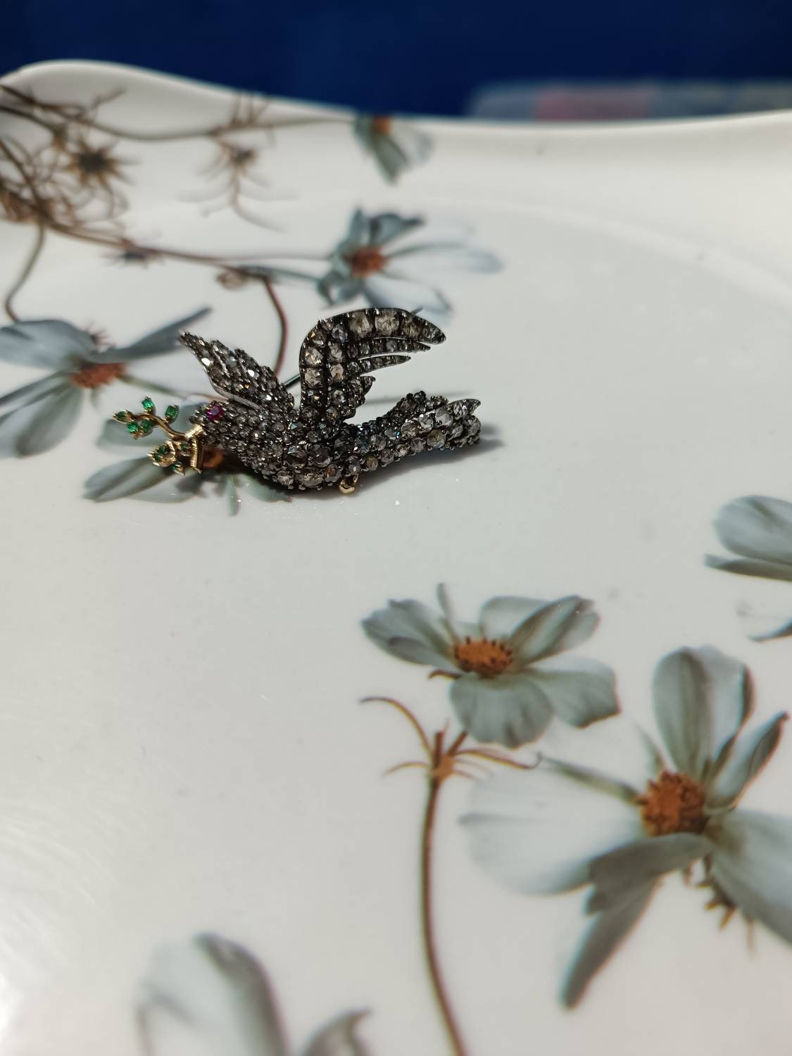 925 Sterling Silver Flying Bird Brooch - Etsy