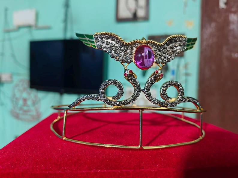 Christmas Special Snake Crown With Natural Victorian Diamond, 925 ...