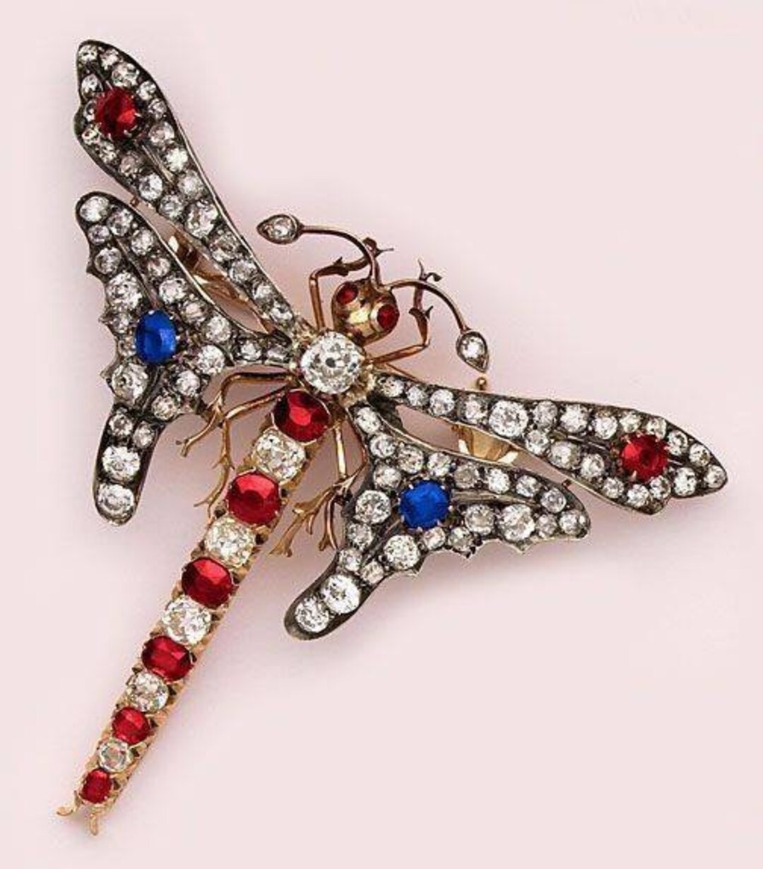 Silver Fly Brooch With American Diamond, 925 Sterling Silver, Christmas ...
