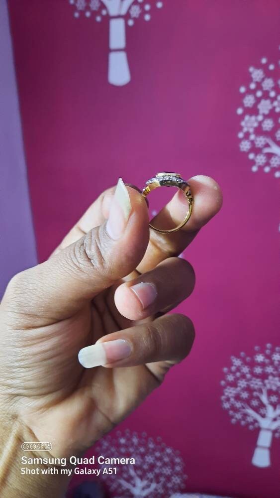 Wedding Special Ring With Natural Victorian Diamond, 925 Sterling ...