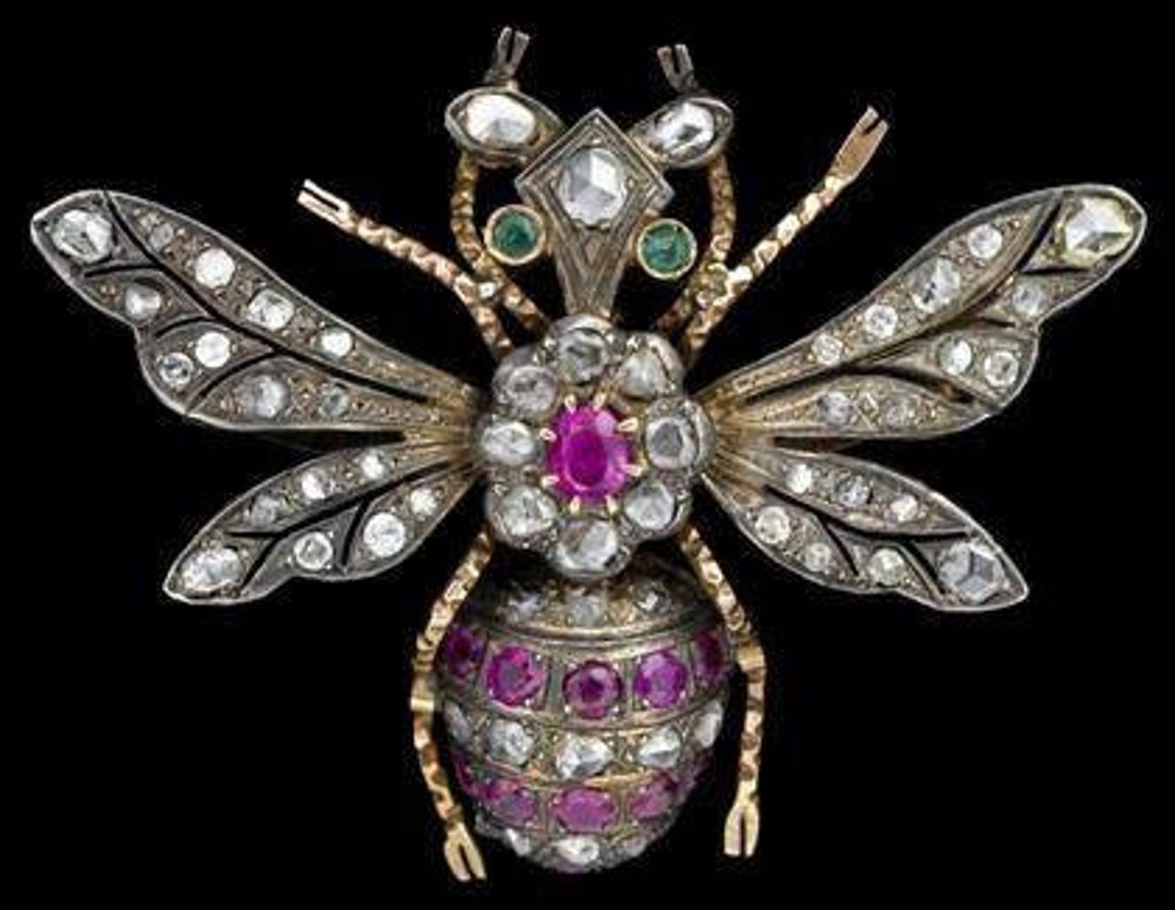 925 Sterling Silver, Bee Brooch - Etsy