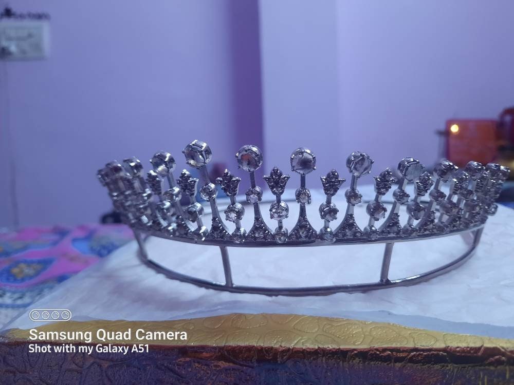 925 Sterling Silver Tiara Crown - Etsy