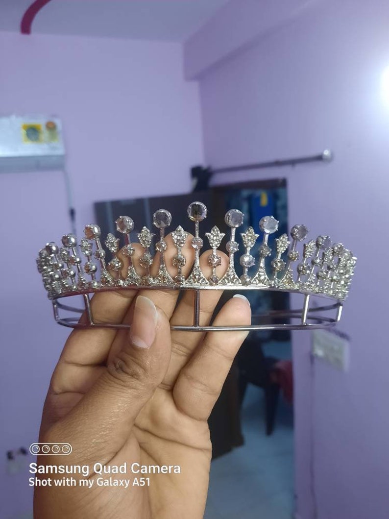 925 Sterling Silver Tiara Crown - Etsy
