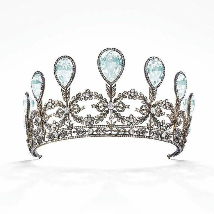 Tiara Crown With Natural Diamonds 925 Sterling Silver Wedding - Etsy