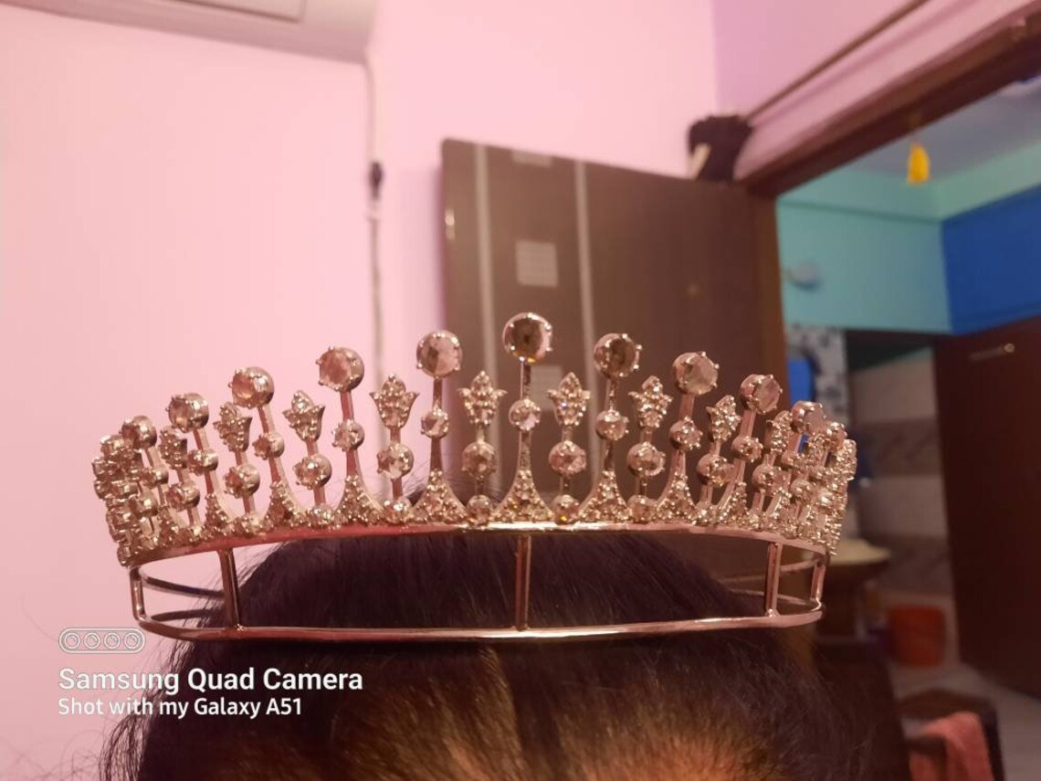 925 Sterling Silver Tiara Crown - Etsy