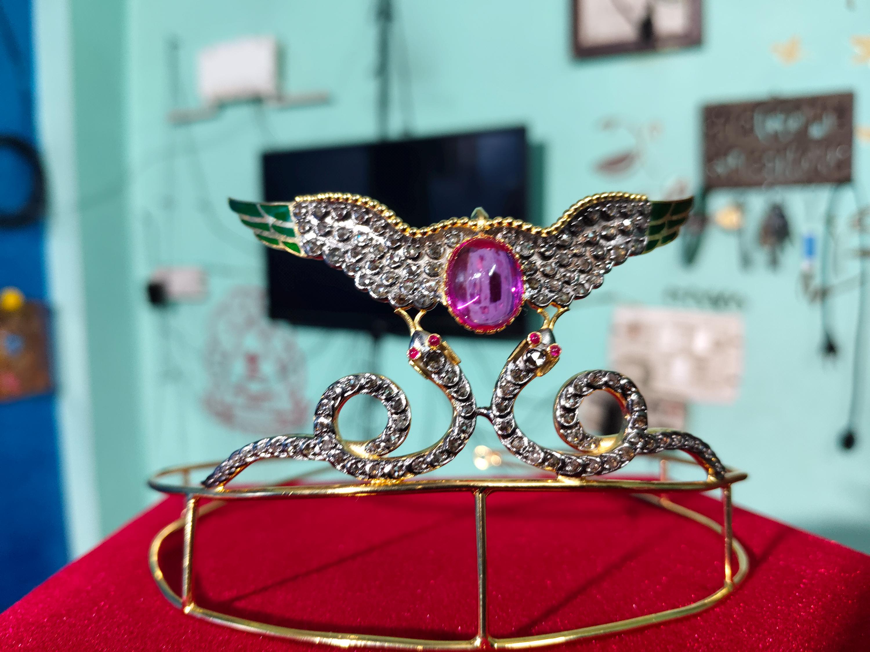 Christmas Special Snake Crown With Natural Victorian Diamond, 925 ...