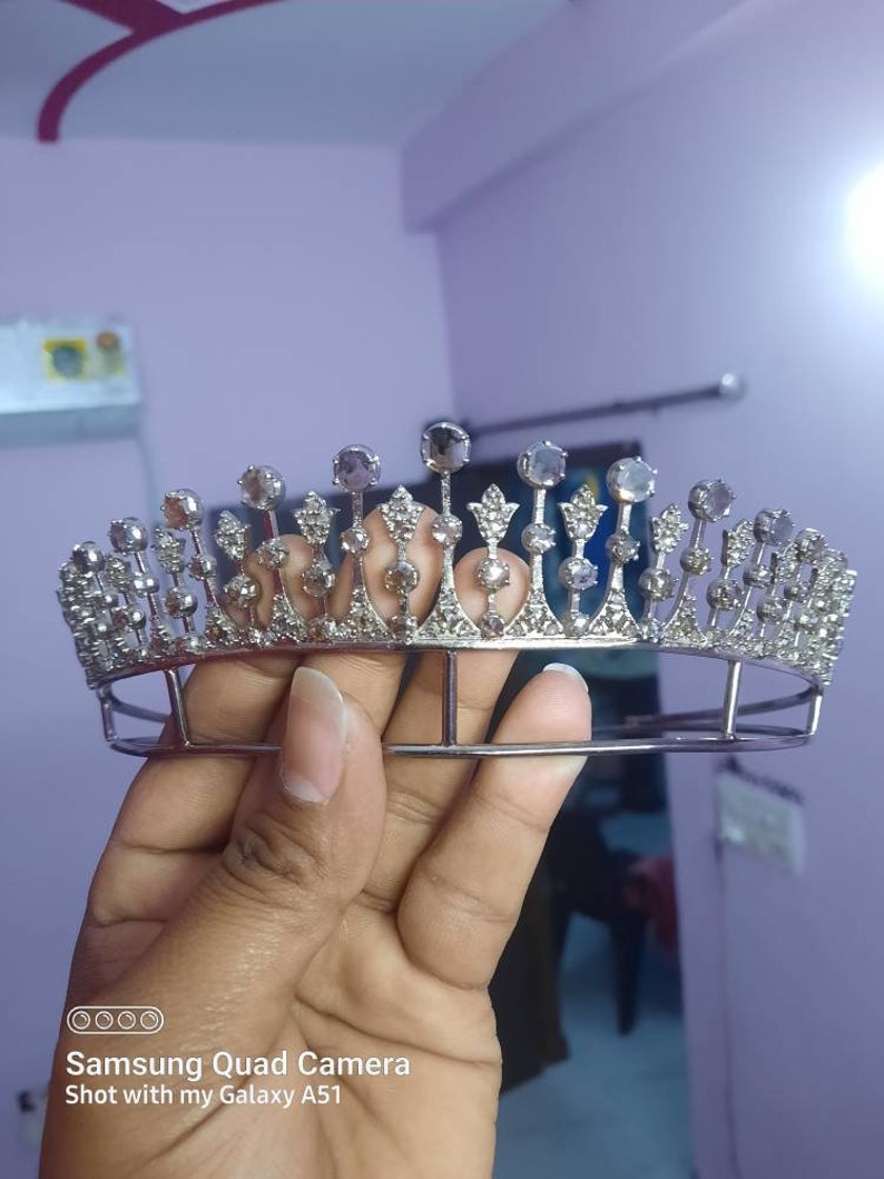 925 Sterling Silver Tiara Crown - Etsy