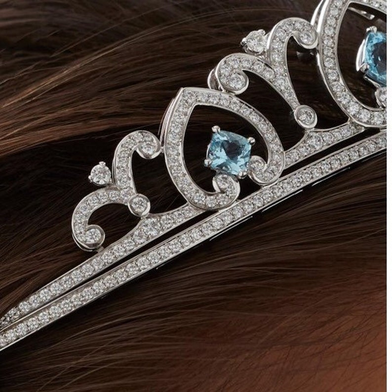 925 Sterling Silver Tiara Crown - Etsy