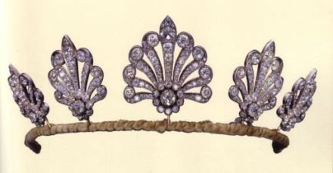 Art Deco Crown Studded American Diamond, 925 Sterling Silver - Etsy