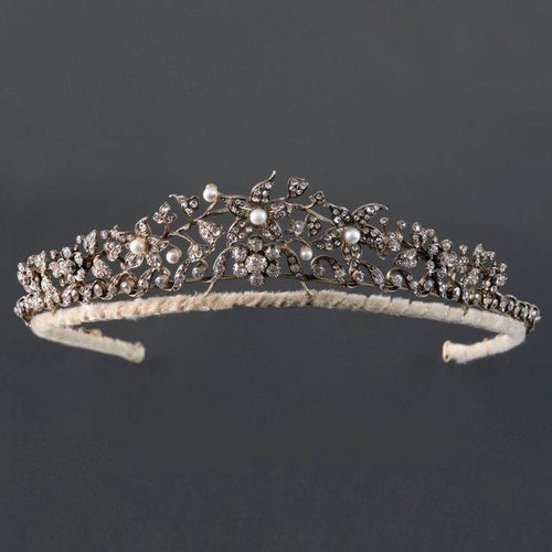 925 Sterling Silver Diamond Tiara - Etsy