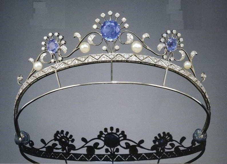 925 Sterling Silver Tiara Crown - Etsy