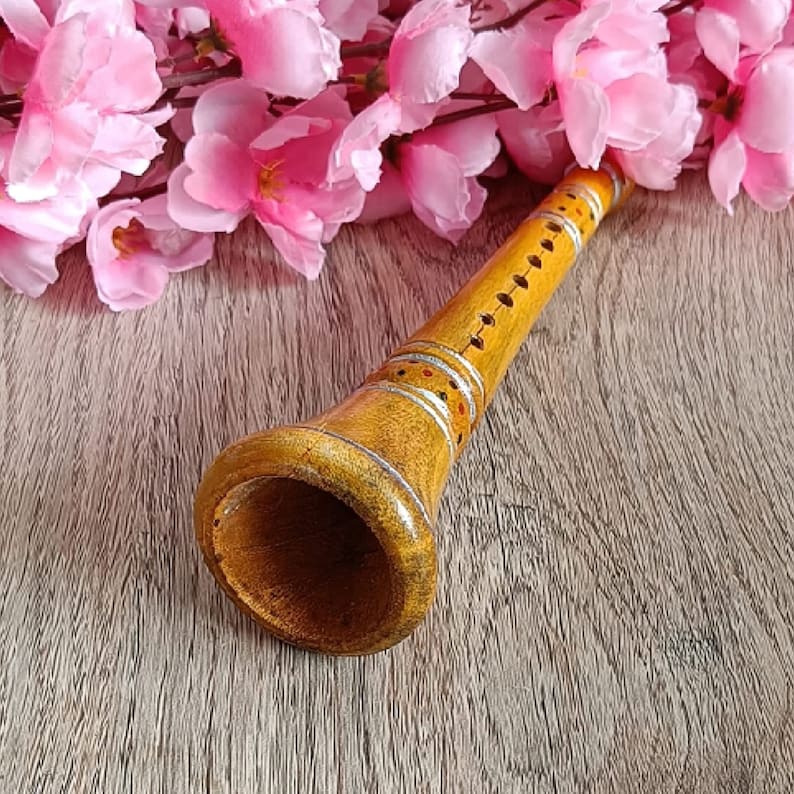 Handmade Wooden Shehnai: Indian Clarinet, Home Decor (8") - Etsy